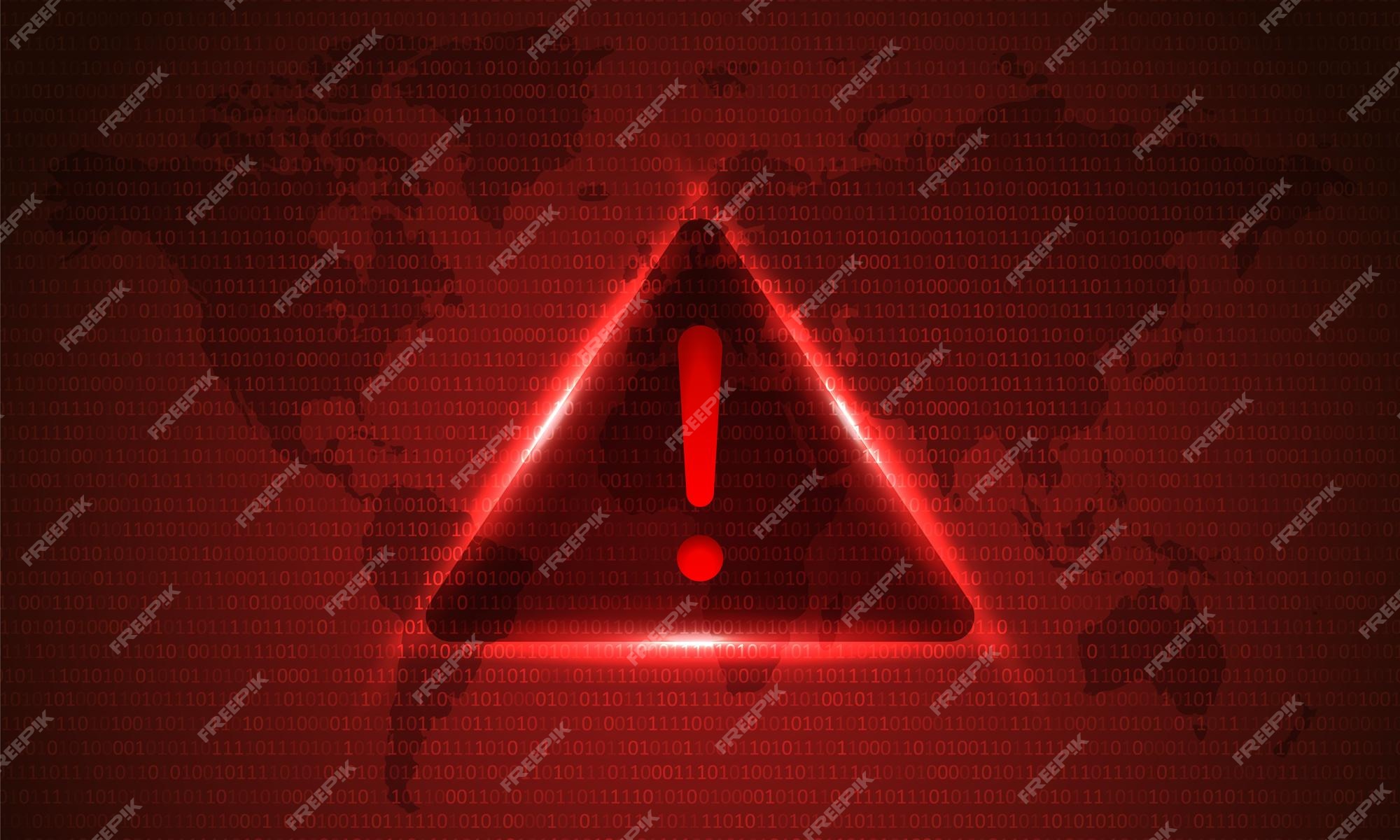 Premium Vector | Attention danger hacking. Neon symbol on map dark red ... Premium Vector | Attention danger hacking. Neon symbol on map dark red ...