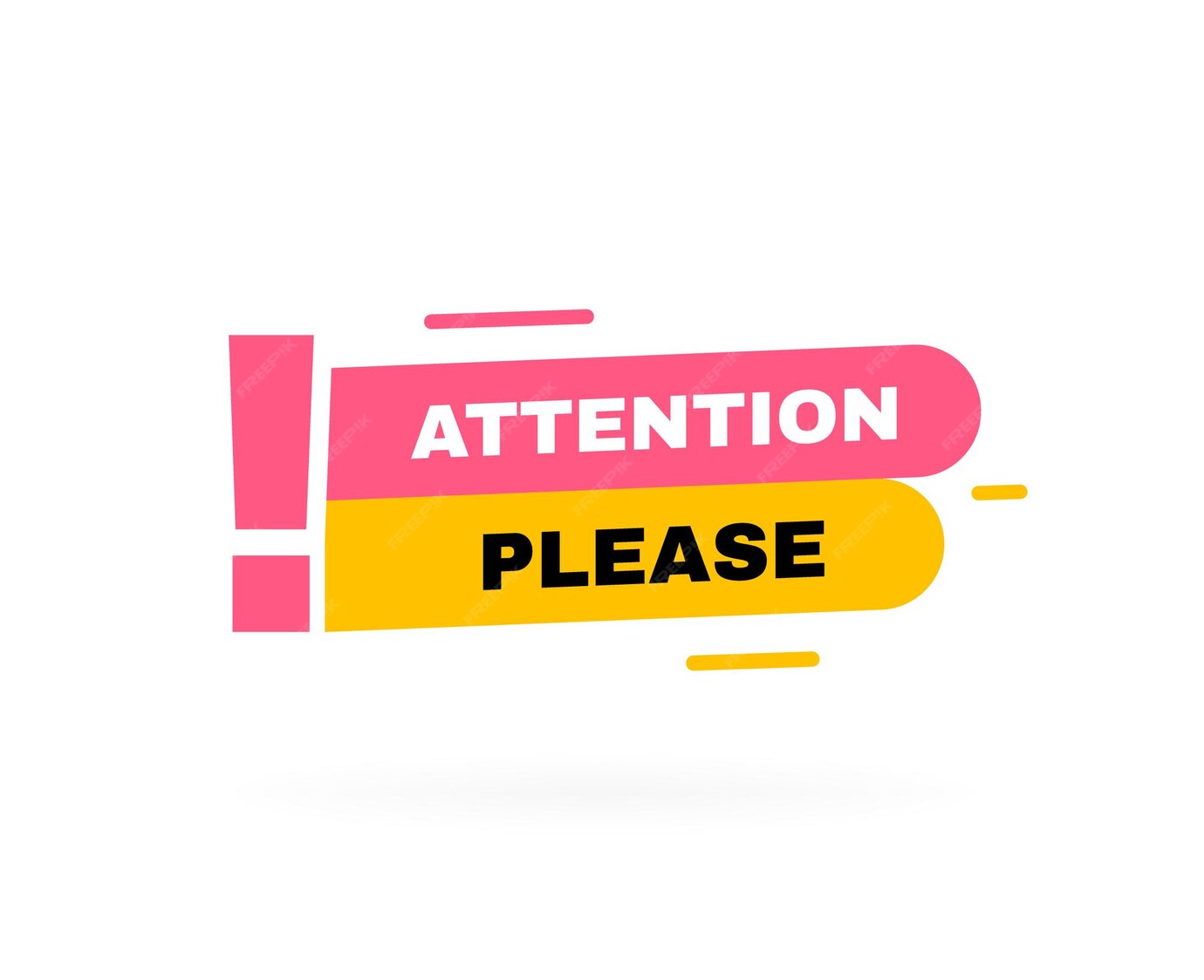Premium Vector | Attention please geometric badge with exclamation mark ... Premium Vector | Attention please geometric badge with exclamation mark ...