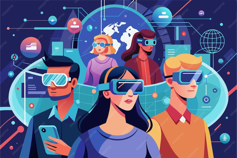Augmented reality overlays | Premium AI-generated vector Augmented reality overlays | Premium AI-generated vector
