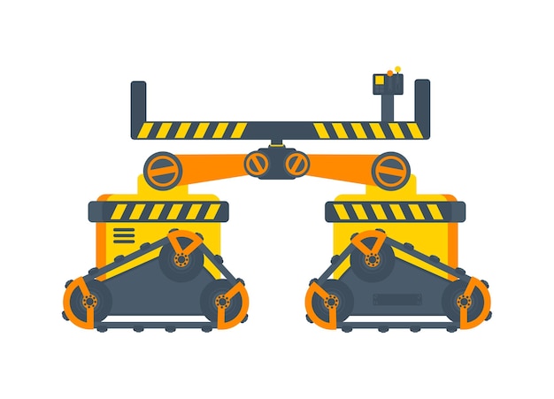 Premium Vector | Automated Robotic arm Premium Vector | Automated Robotic arm