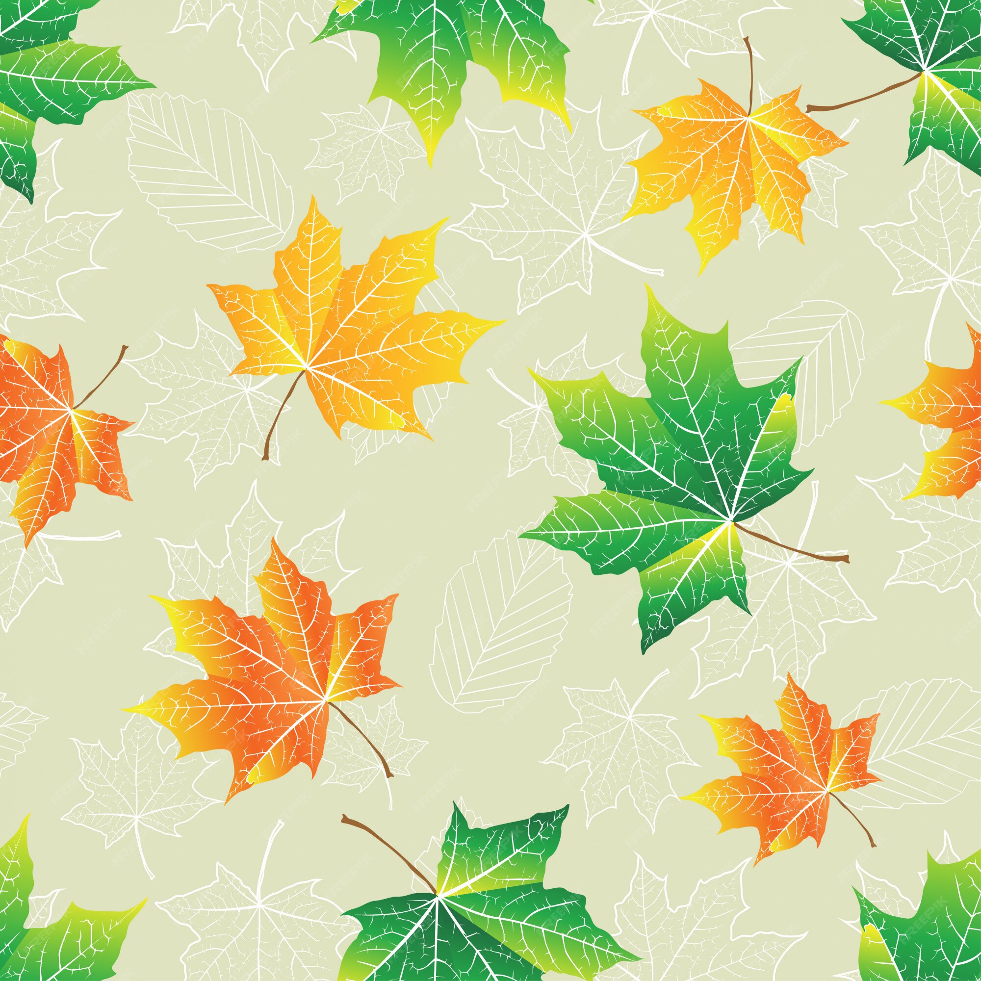 Premium Vector | Autumn pattern background Premium Vector | Autumn pattern background