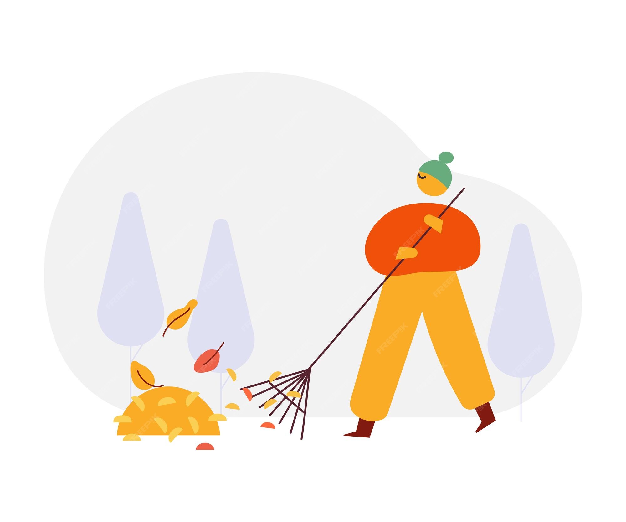 Premium Vector Autumn Season Fall Rain People Silhouette With Umbrella Flat Vector