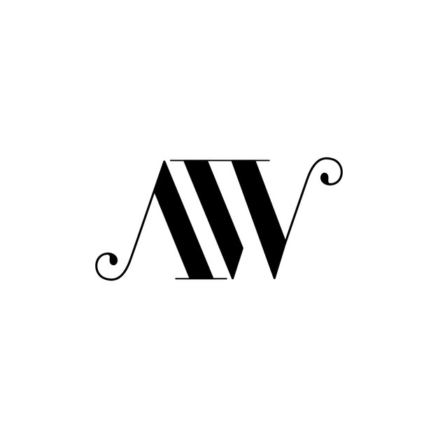 Premium Vector | AW LOGO Premium Vector | AW LOGO