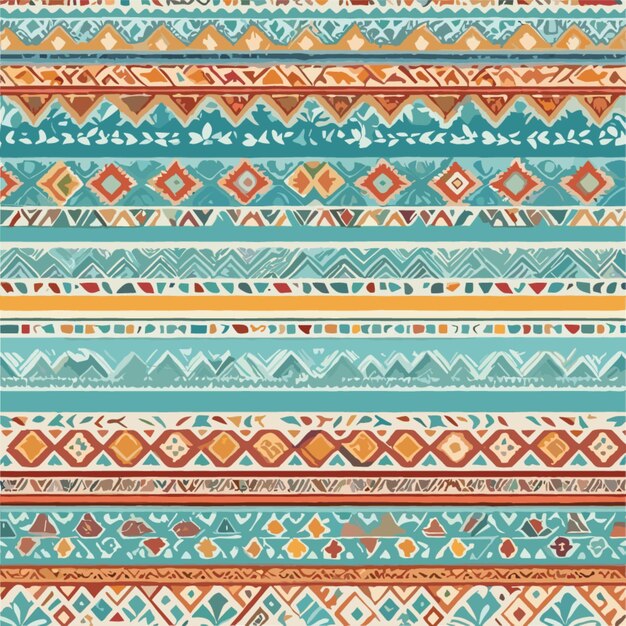 Premium Vector | Aztec pattern vector on a white background