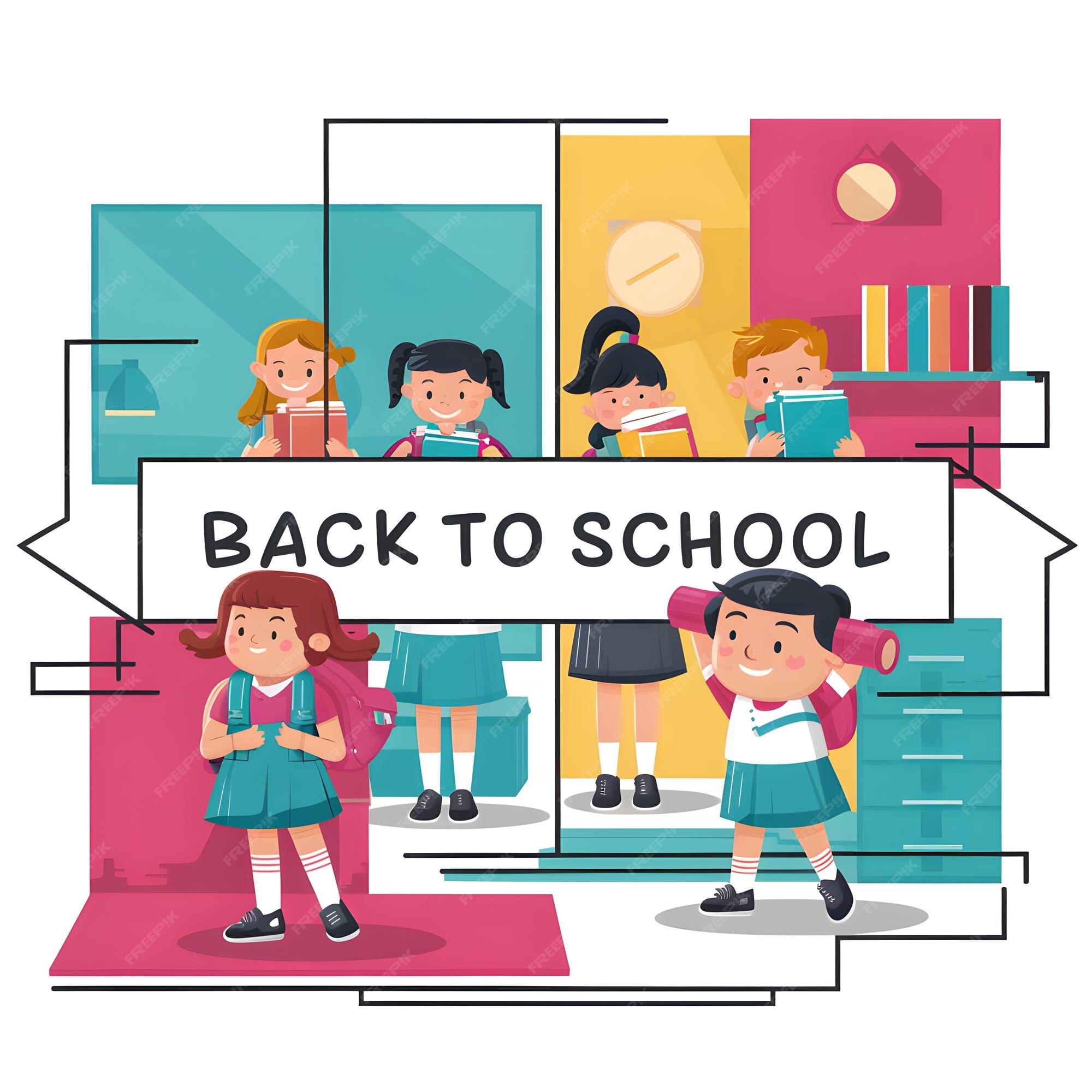 Back to School Illustration Youthful and Hip Vector Graphic | Premium ... Back to School Illustration Youthful and Hip Vector Graphic | Premium ...