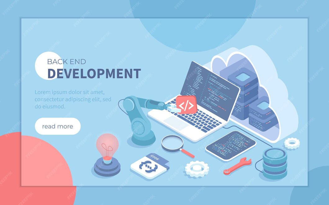 Premium Vector Backend Development Coding Software Engineering Programming Languages Server 1163