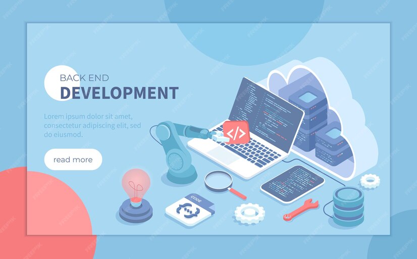 Premium Vector Backend Development Coding Software Engineering Programming Languages Server 6103