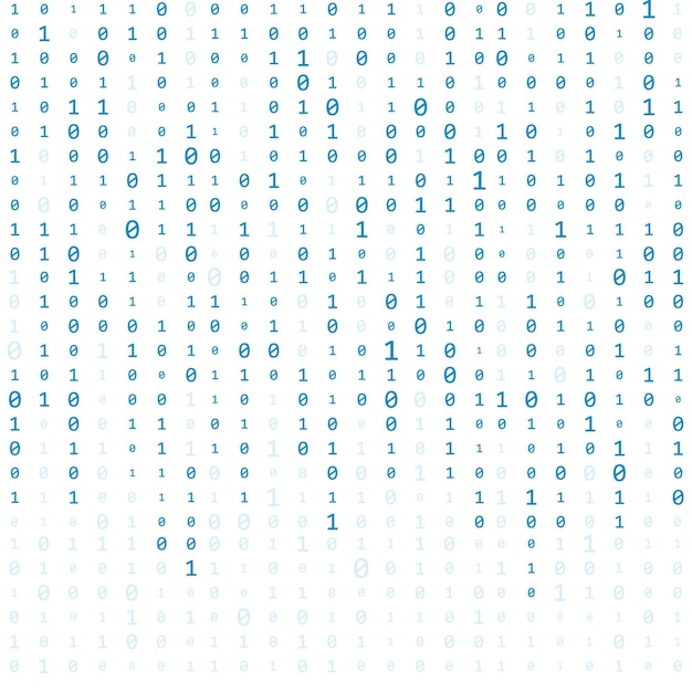 화면 이진 코드 0원 컴퓨터 코드 코딩에 숫자가 있는 배경 | 프리미엄 벡터