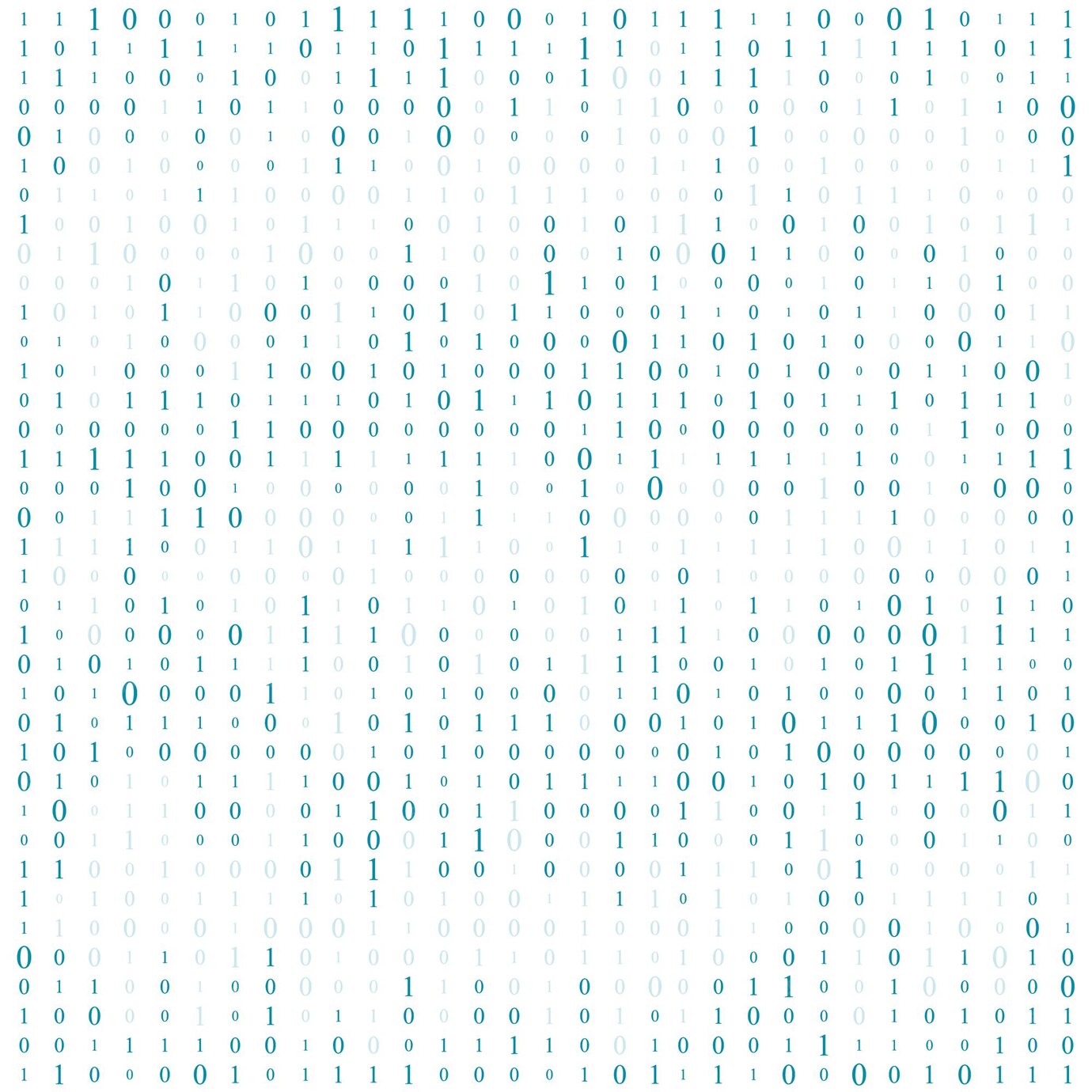 Premium Vector | Background with numbers on screen binary code zero ...