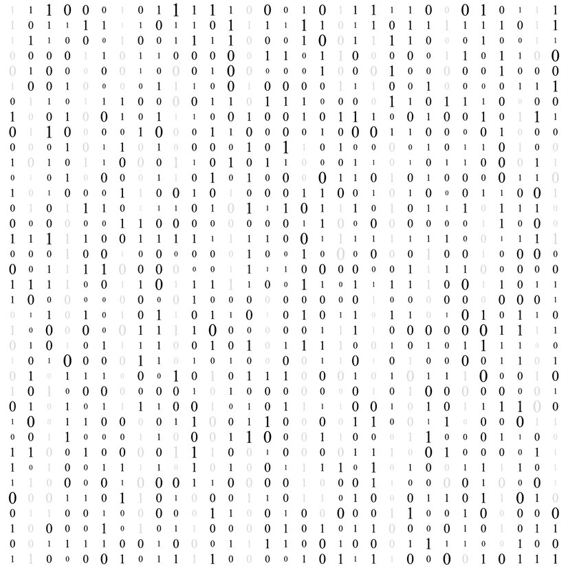 Premium Vector | Background with numbers on screen binary code zero one computer code coding