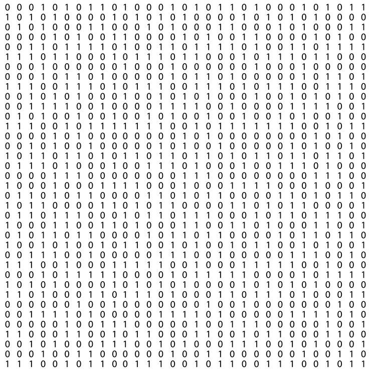 Premium Vector Background With Numbers On The Screen Binary Code