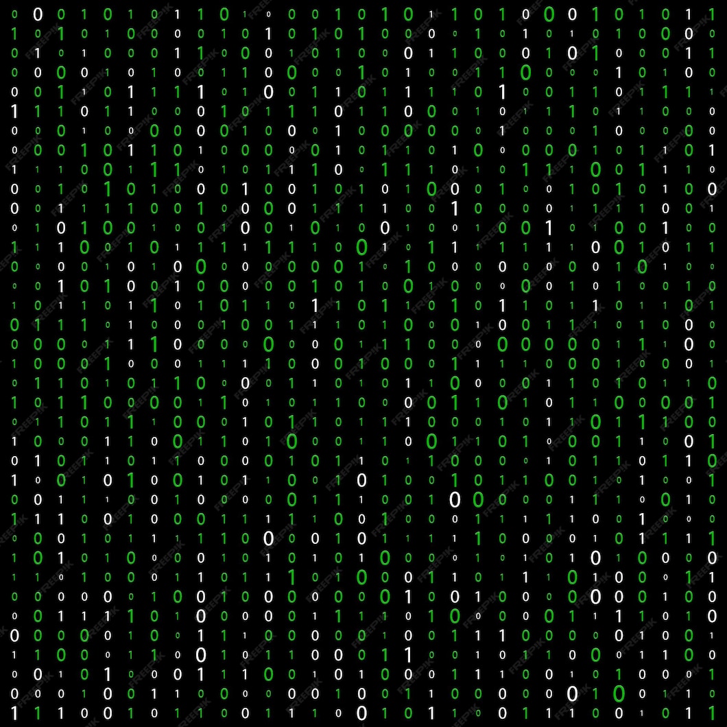 Premium Vector | Background with numbers on the screen. Binary code zero one. Matrix. Coding ...