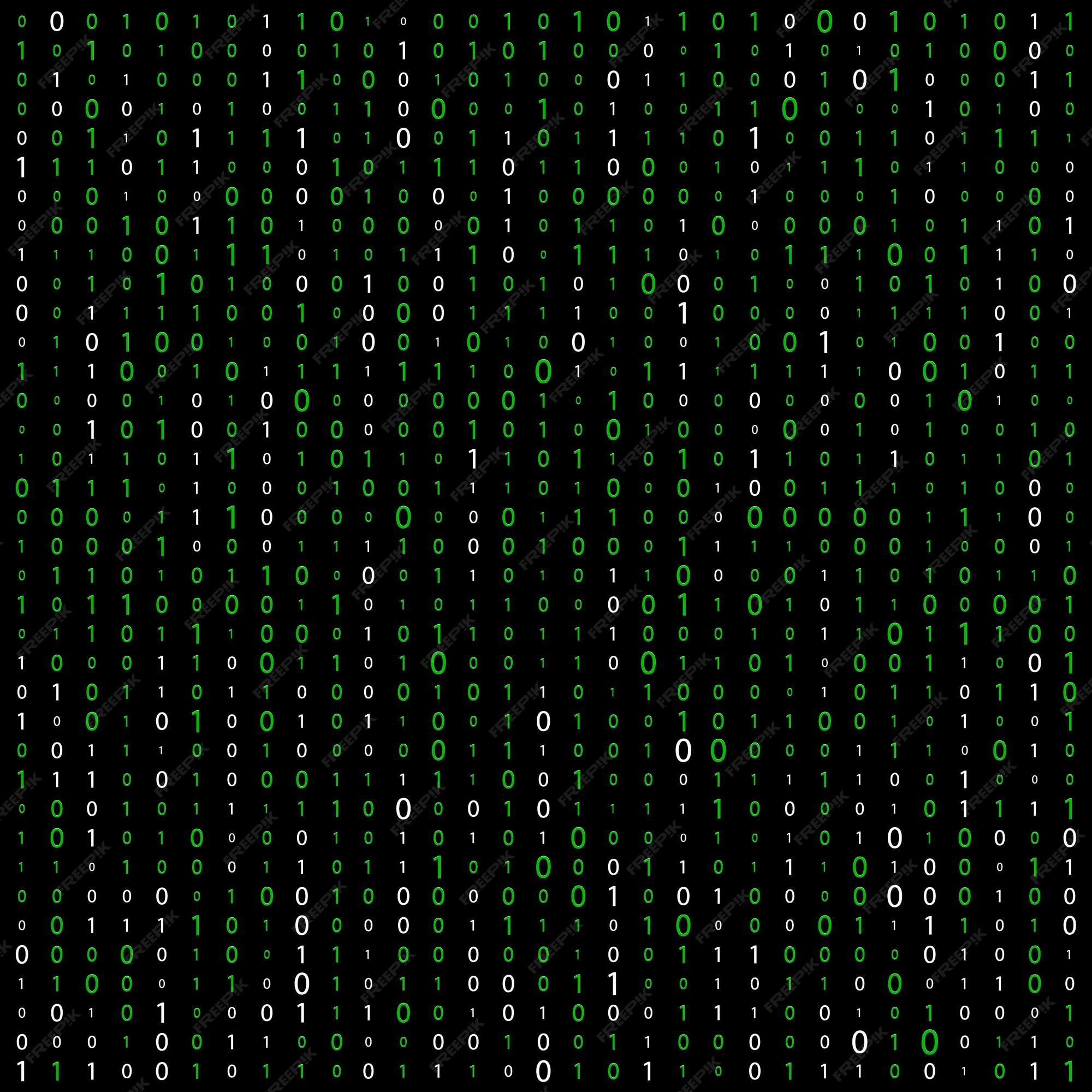 Premium Vector Background With Numbers On The Screen Binary Code