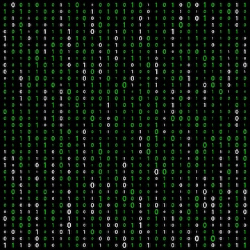 Premium Vector | Background with numbers on the screen. Binary code zero one. Matrix. Coding ...