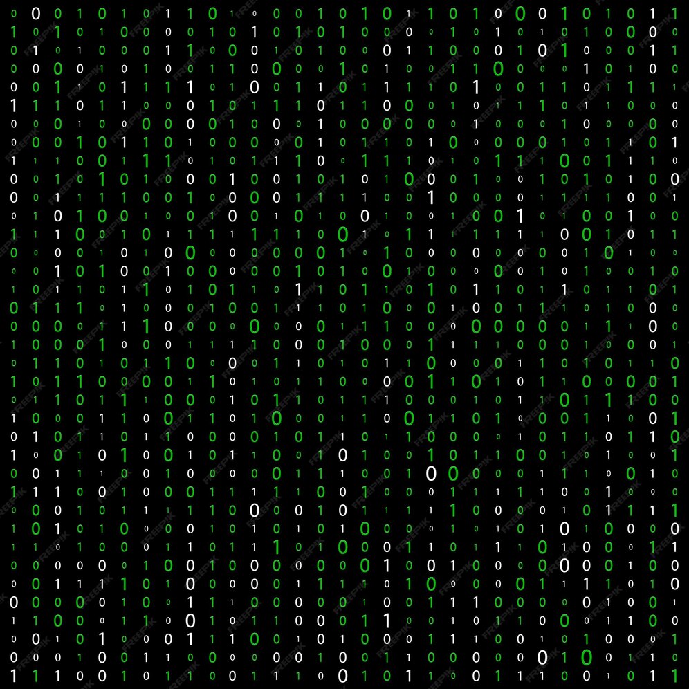 Premium Vector | Background with numbers on the screen. Binary code zero one. Matrix. Coding ...