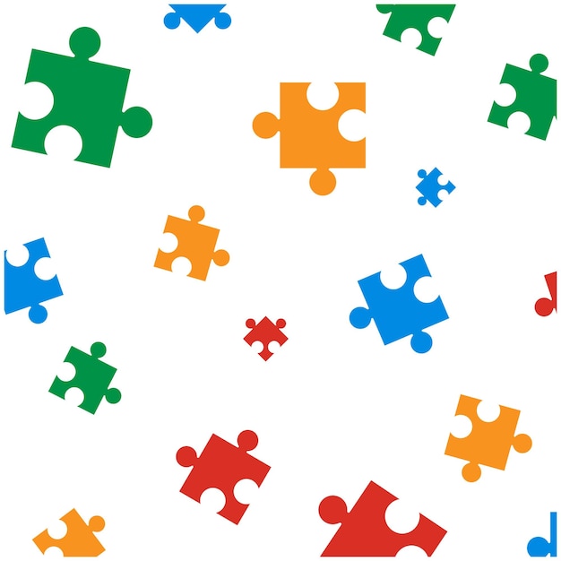 Premium Vector | Background with puzzle motif vector Premium Vector | Background with puzzle motif vector