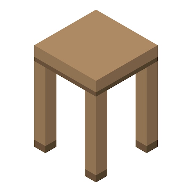 Premium Vector | Backless stool icon isometric of backless stool vector ... Premium Vector | Backless stool icon isometric of backless stool vector ...