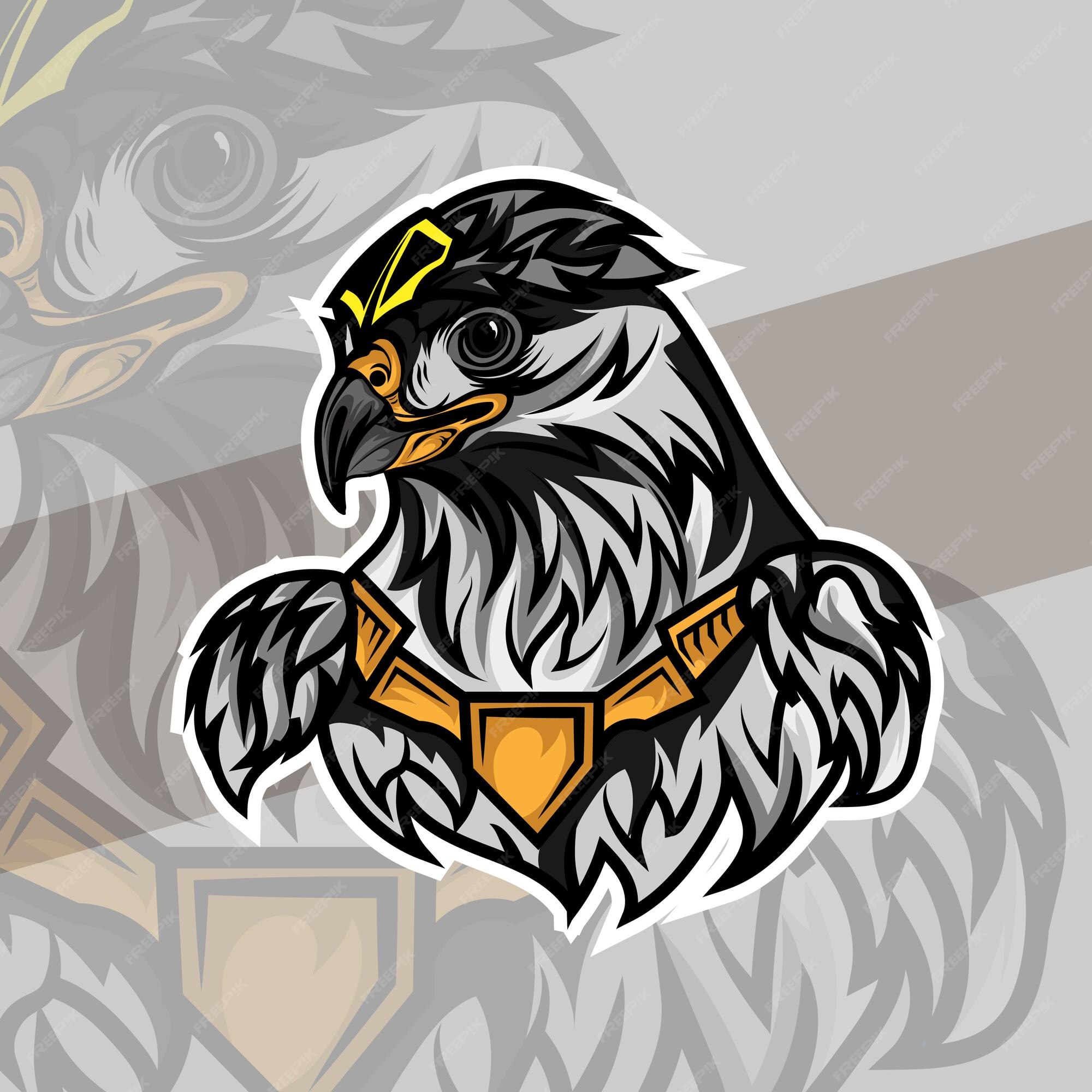 Premium Vector | Bald eagle or hawk head mascot graphic gaming logo ... Premium Vector | Bald eagle or hawk head mascot graphic gaming logo ...