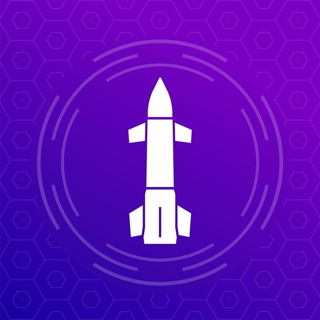 Premium Vector | Ballistic missile icon for web vector Premium Vector | Ballistic missile icon for web vector