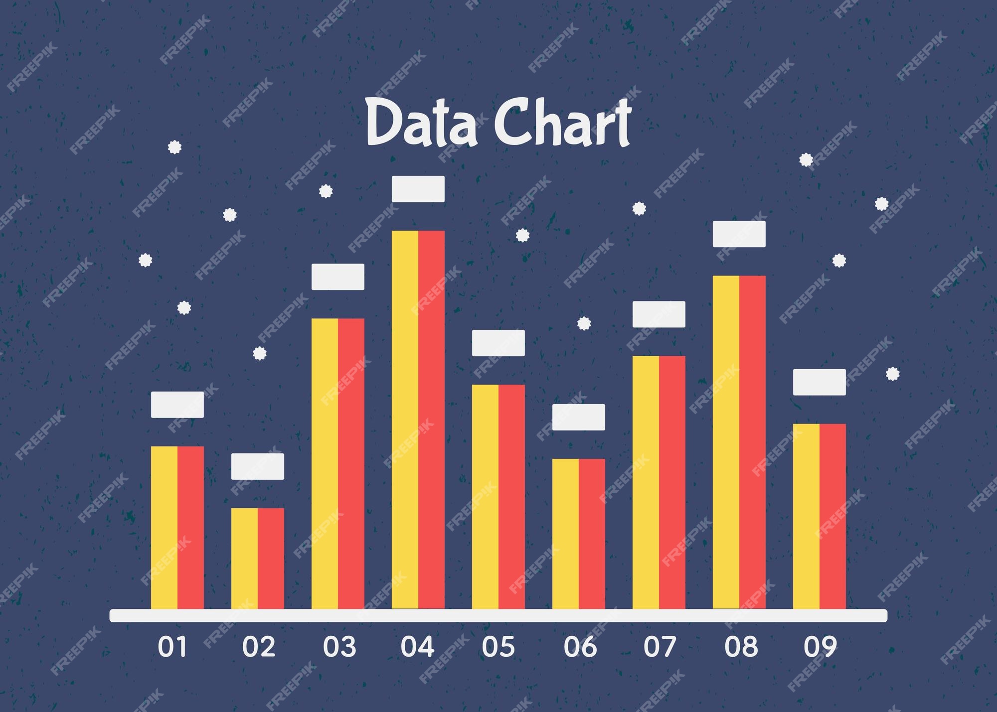 Premium Vector Bar Chart For Report Presentation Business Statistic Data Analysis Chart And Graph