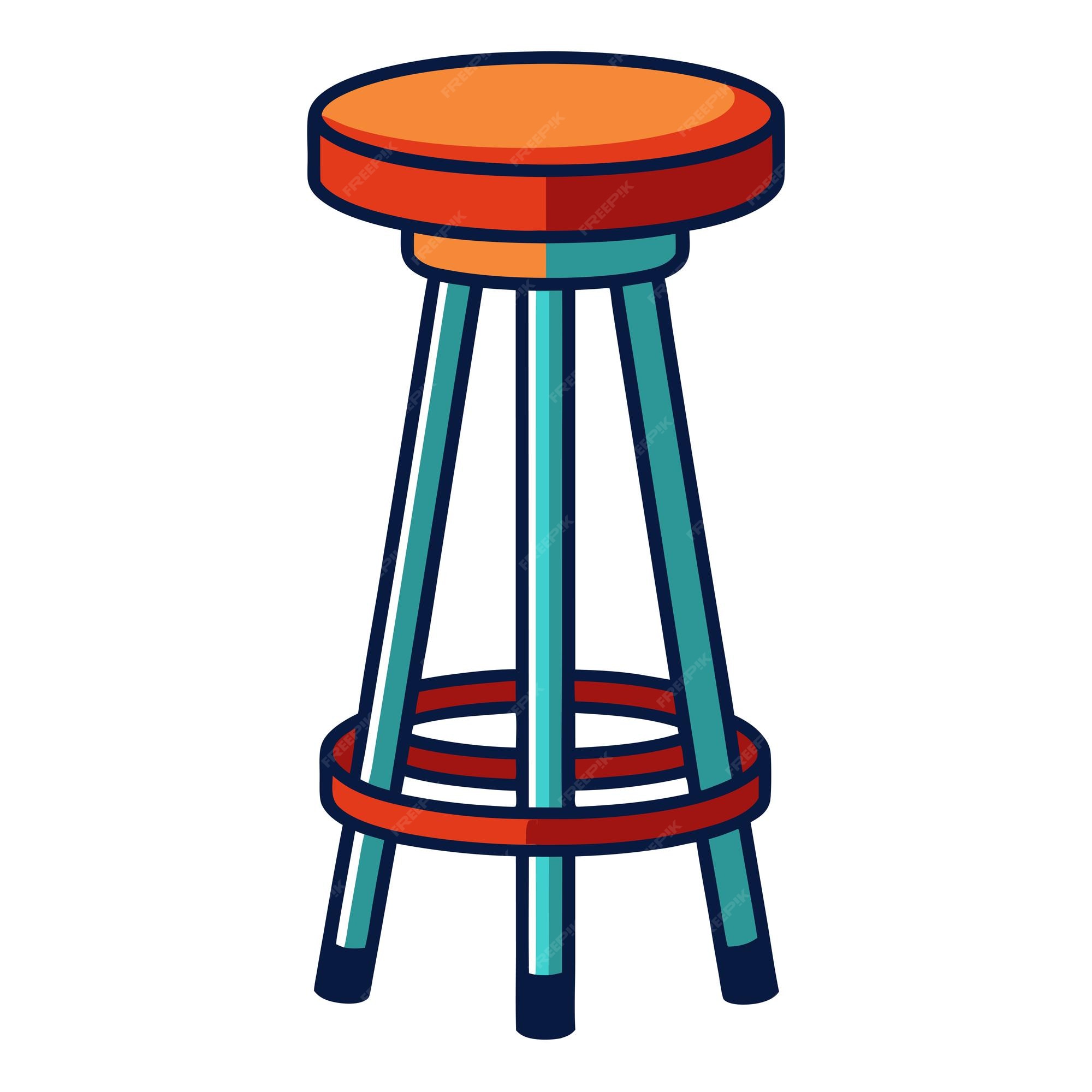 Bar Stool Clip Art And Vector Design With A White Background Premium Ai Generated Vector