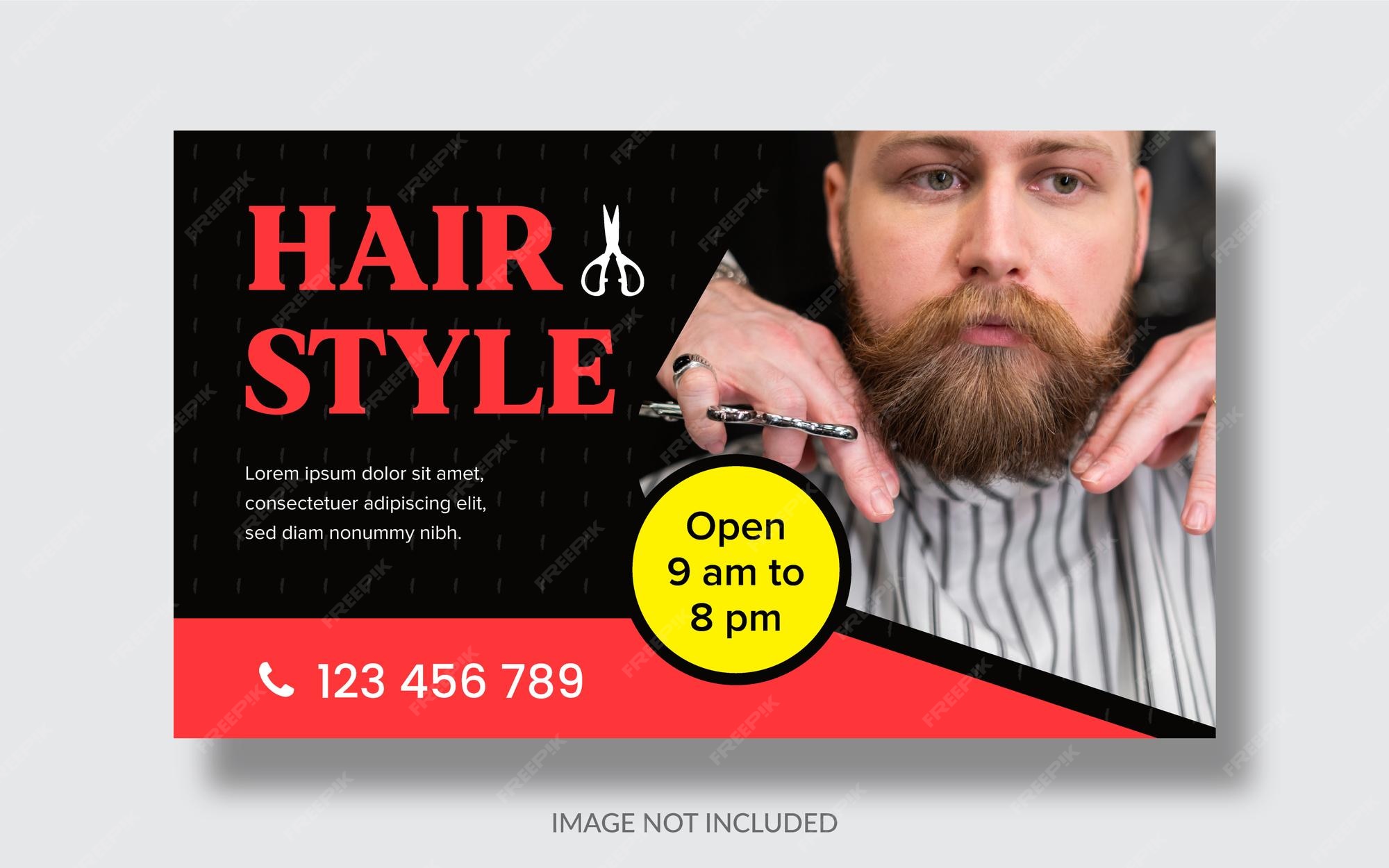 Premium Vector | Barber shop banner design editable vector and ready to ... Premium Vector | Barber shop banner design editable vector and ready to ...