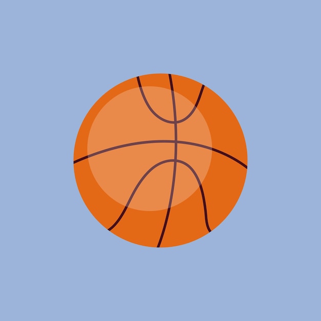 Premium Vector | Basketball ball Vector illustration isolated on blue ... Premium Vector | Basketball ball Vector illustration isolated on blue ...
