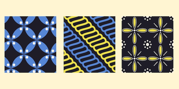Premium Vector | BATIK PATTERN SET. SIMPLE BATIK DESIGN Premium Vector | BATIK PATTERN SET. SIMPLE BATIK DESIGN