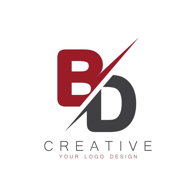Premium Vector Bd Initial Monogram With Letter Creative Logo