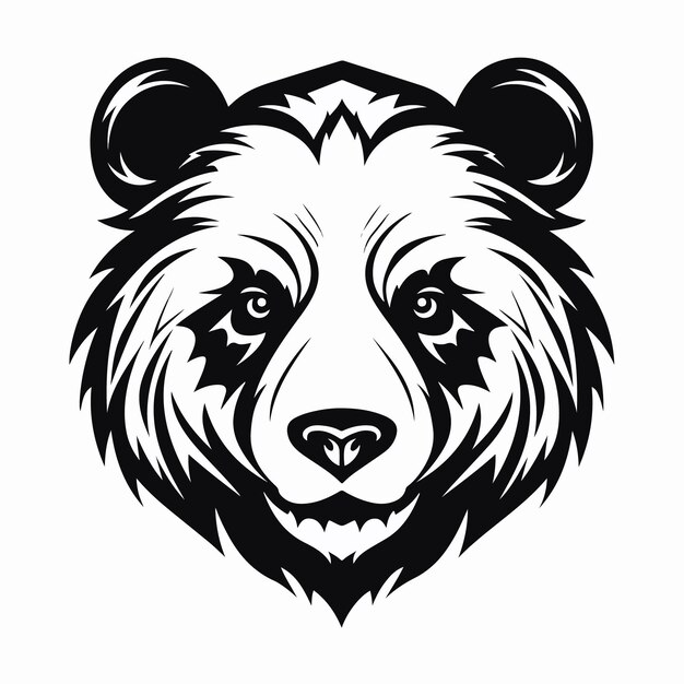 Premium Vector Bear Pandas Face Clip Art Illustration