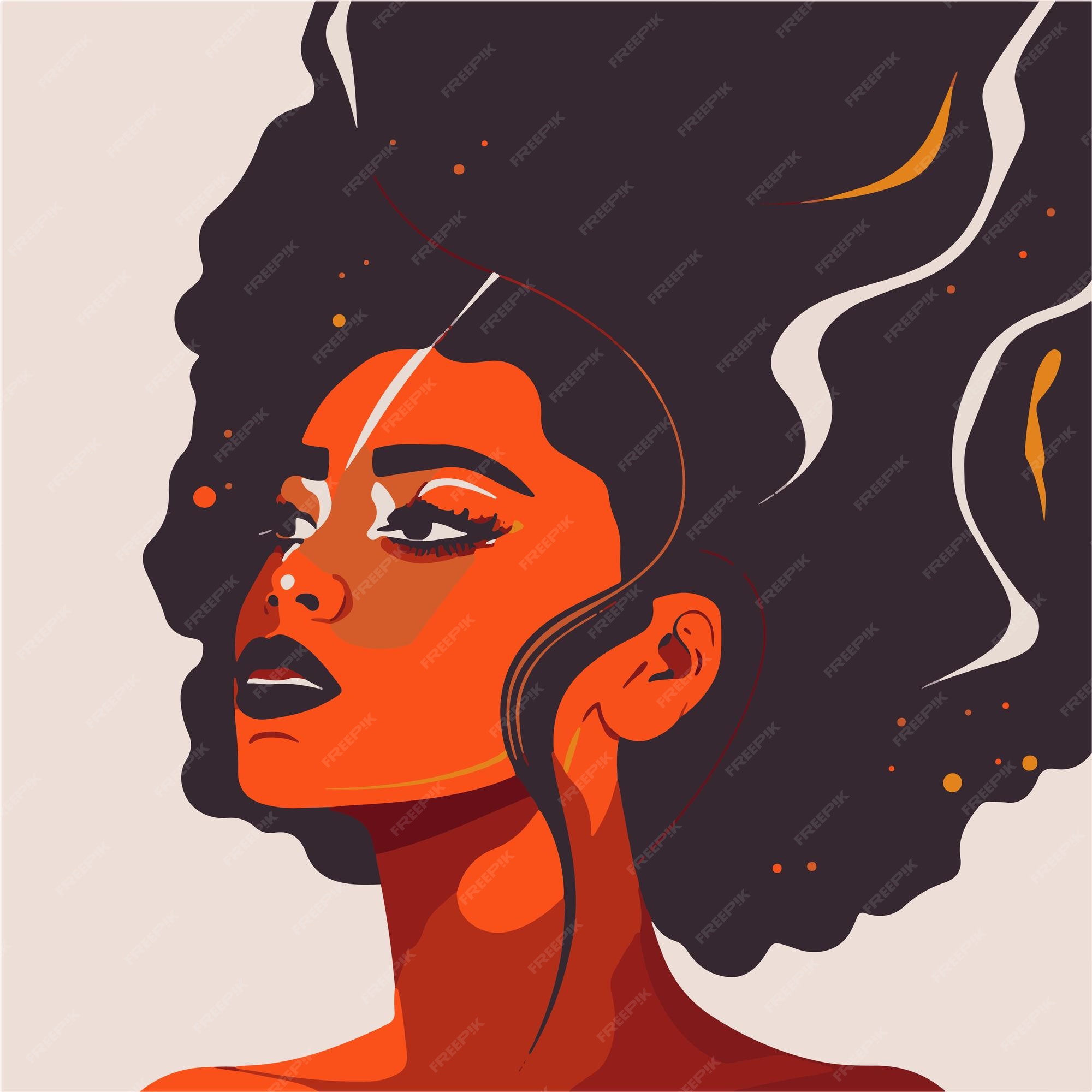 Premium Vector Beautiful Black Woman Diversity And Equality Wallpaper