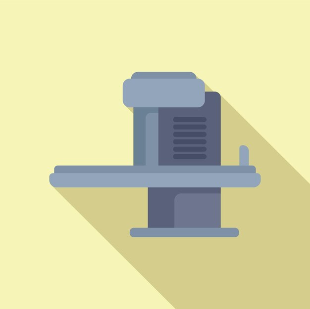 Premium Vector | Bed scan Xray icon flat vector Room department Premium Vector | Bed scan Xray icon flat vector Room department