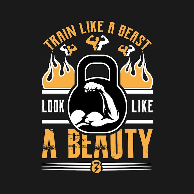 Premium Vector Best Gym And Fitness Tshirt Design For Inspiration