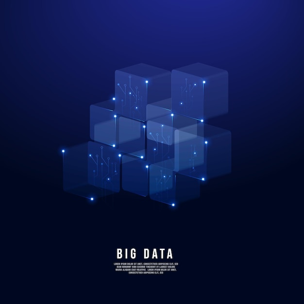Premium Vector | Big Data abstract background Premium Vector | Big Data abstract background