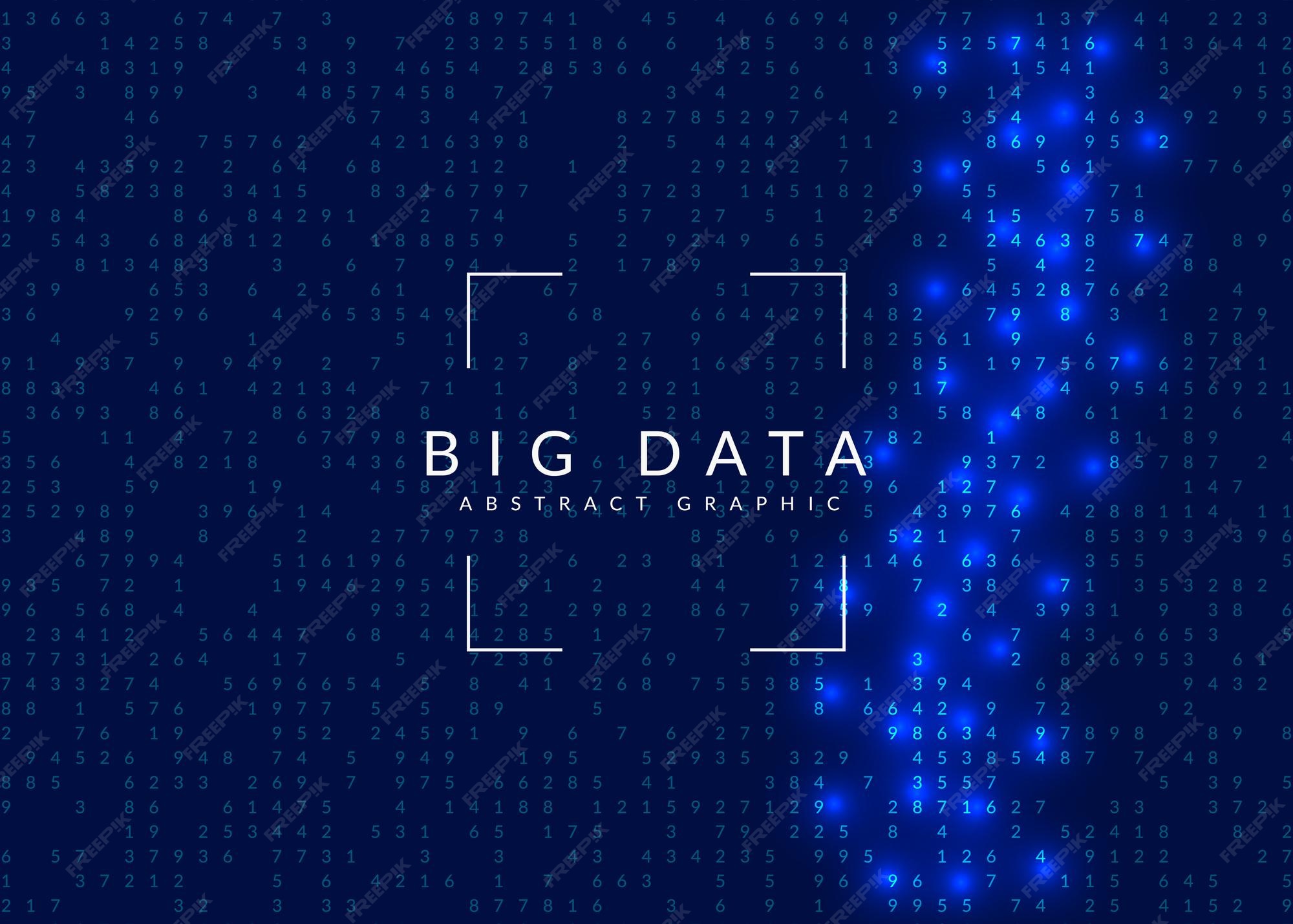 Premium Vector | Big data abstract. Digital technology background ...