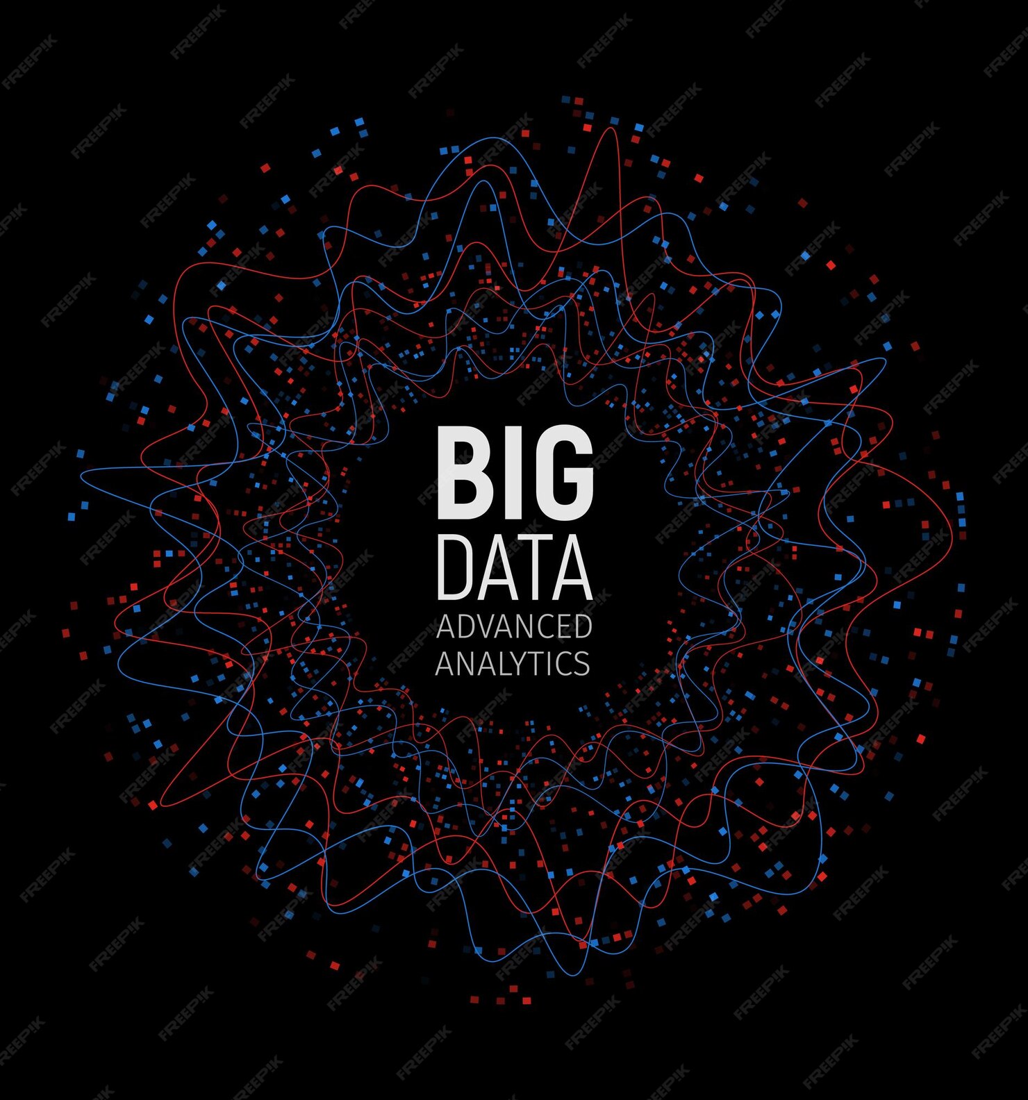 Premium Vector | Big data abstract vector visualization Lines and dots array Big data connection ...