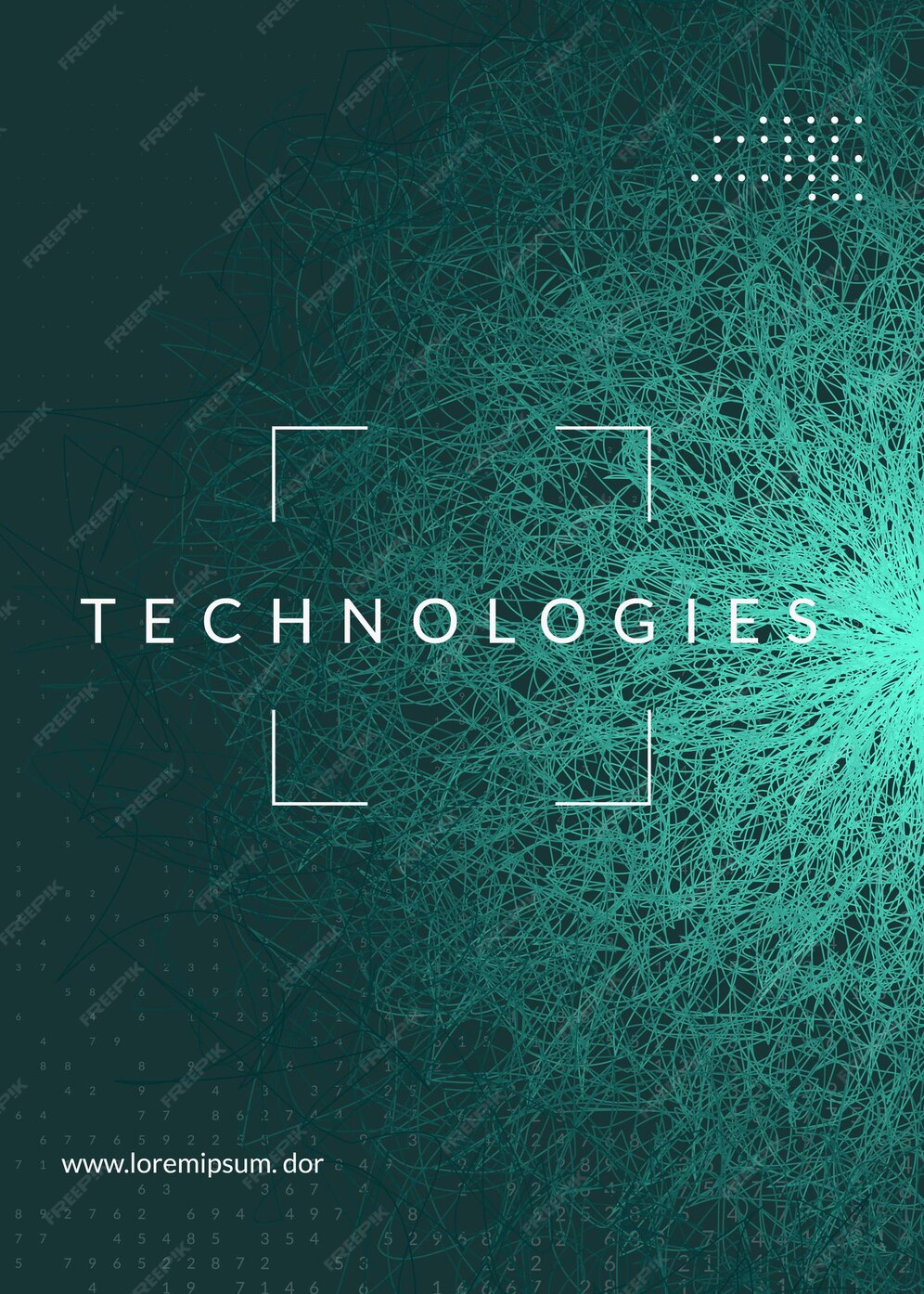 Premium Vector | Big data background. technology for visualization ...