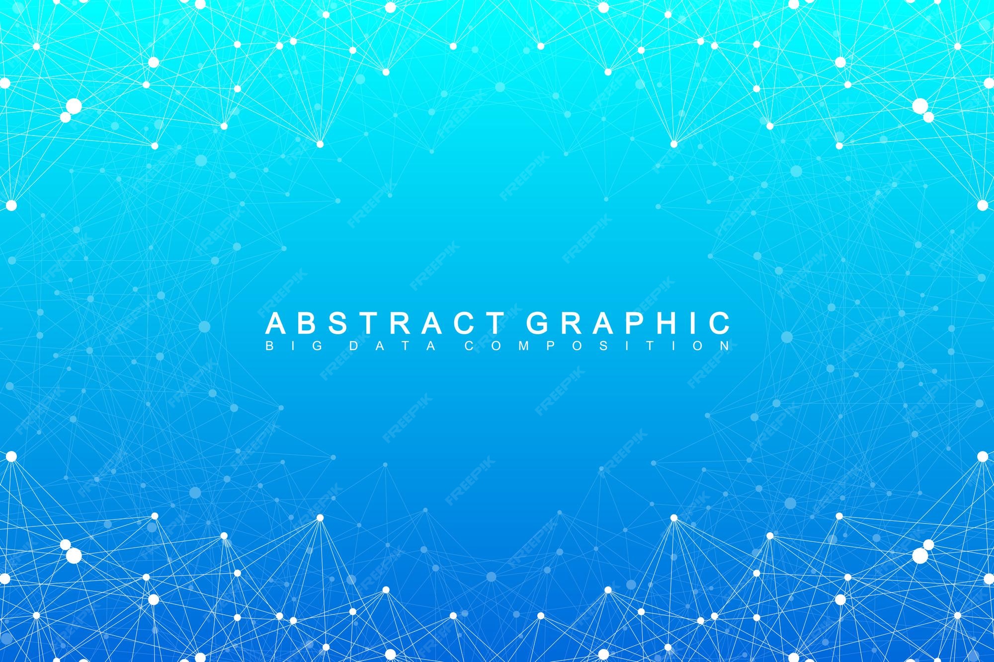 Premium Vector | Big data complex. graphic abstract background ...
