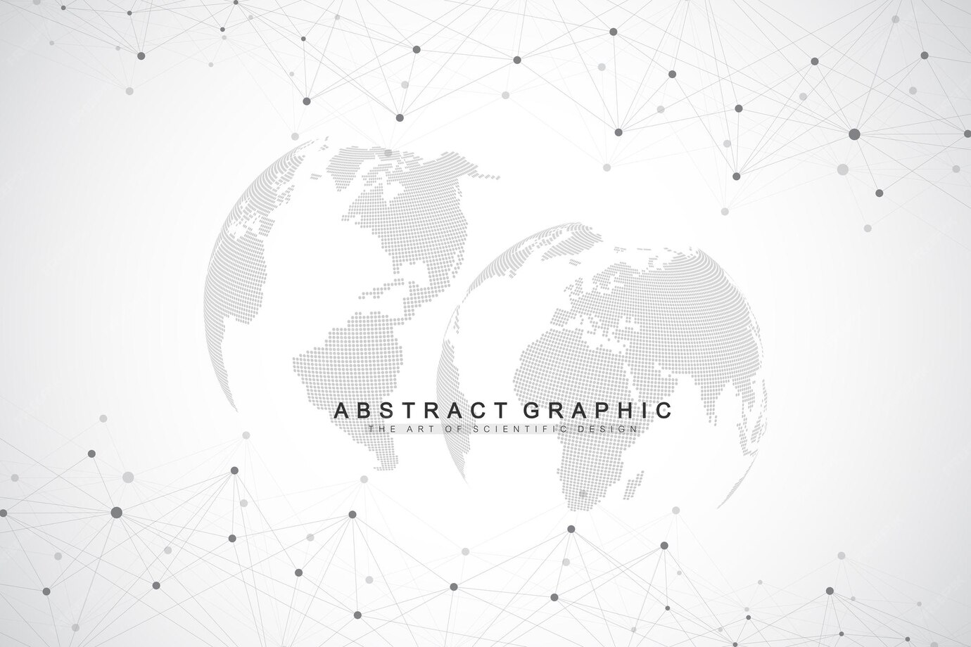 Premium Vector | Big data complex world globe graphic abstract ...