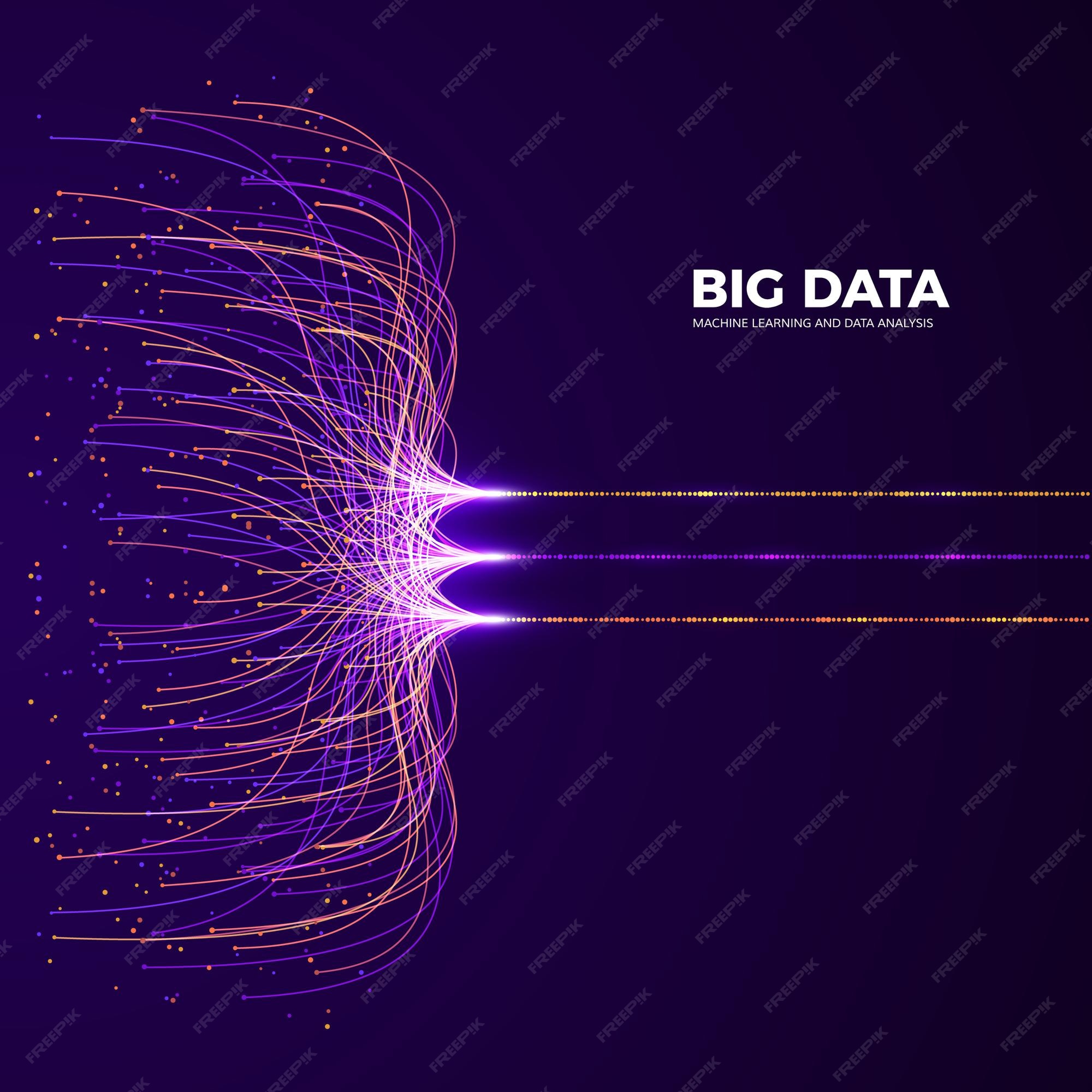Premium Vector | Big data concept and innovation. network and data ...