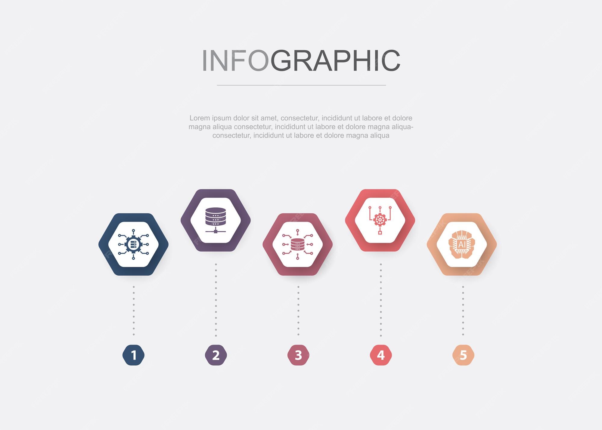 Premium Vector | Big data database data aggregation algorithm ...
