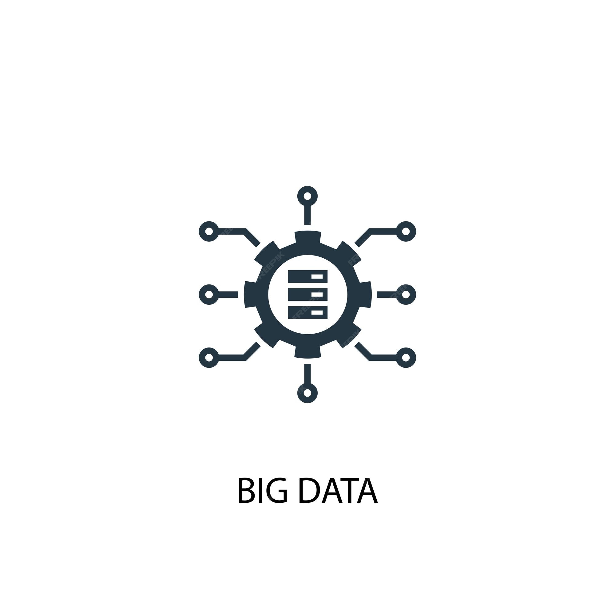 Premium Vector | Big data icon. Simple element illustration. Big data ...