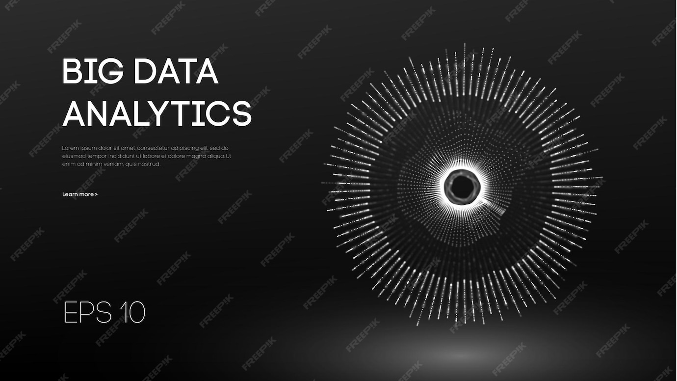 Premium Vector Big Data Visualization Background 3d Big Data Connection Background Cyber