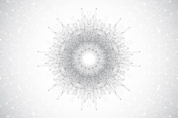 Premium Vector | Big data visualization. big data machine learning algorithms. data array ...