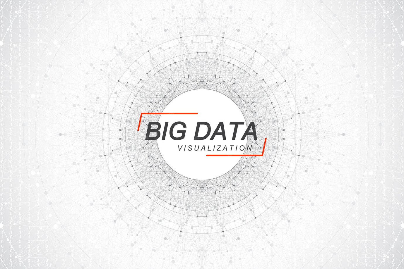 Premium Vector | Big data visualization. Big data machine learning ...