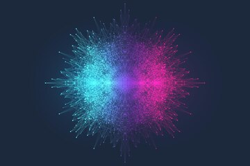 Premium Vector | Big data visualization big data machine learning ...