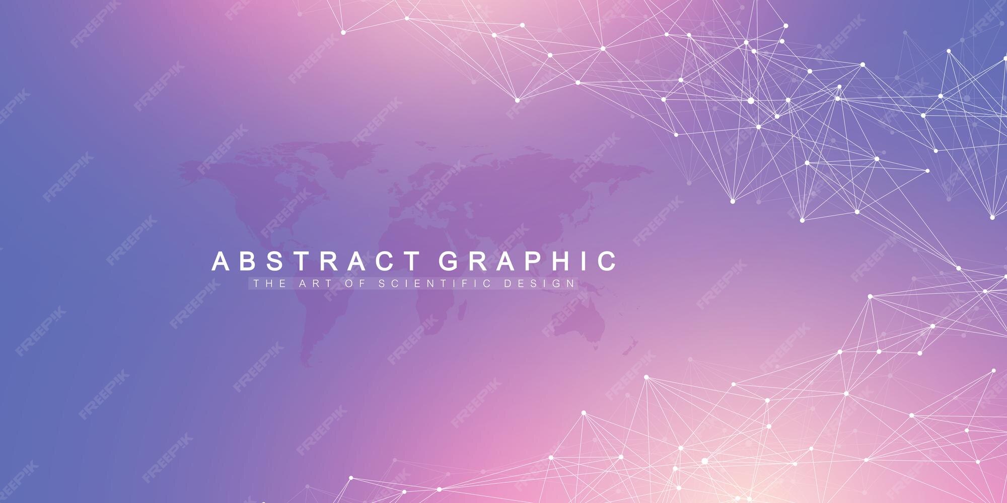 Premium Vector Big Data Visualization Geometric Abstract Background Visual Information