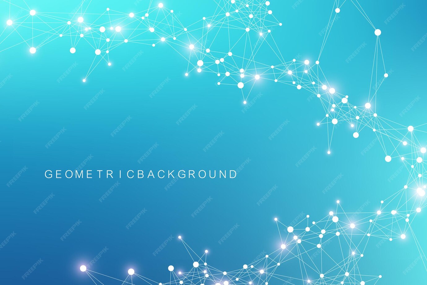 Premium Vector | Big data visualization. Geometric abstract background ...