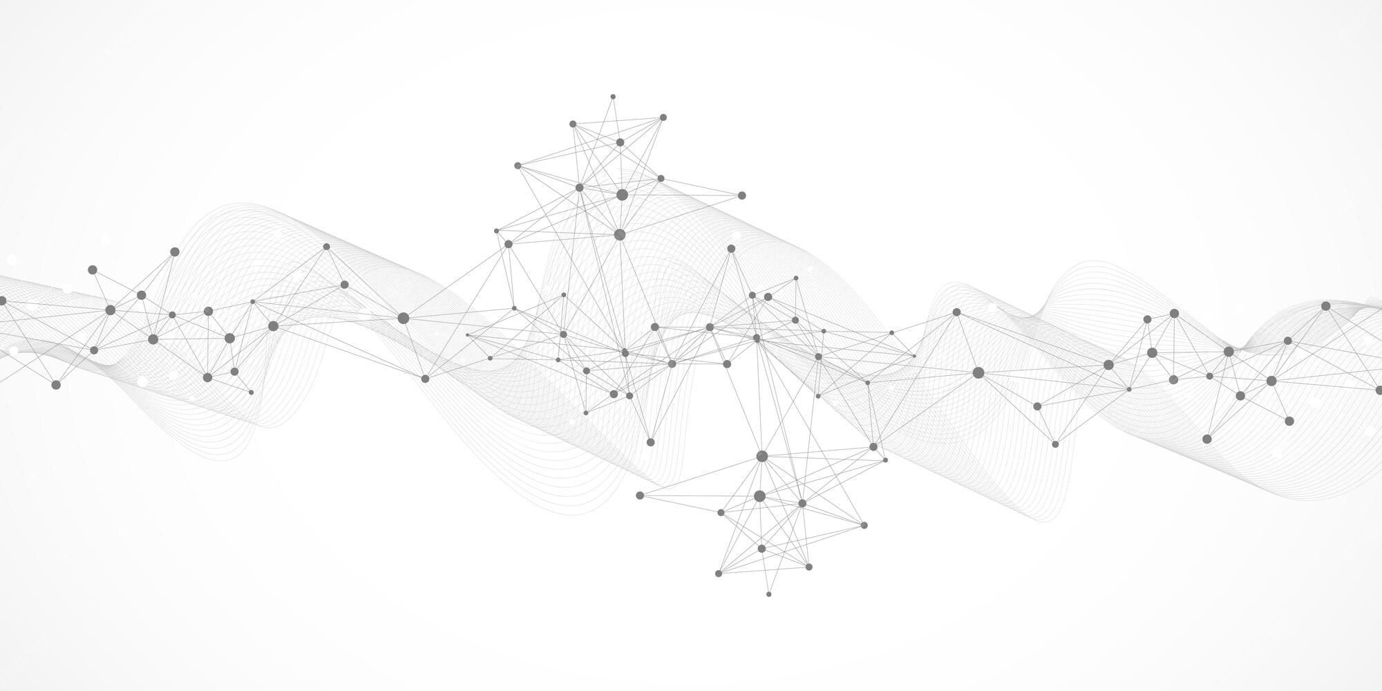 Premium Vector Big Data Visualization Geometric Abstract Background Visual Information