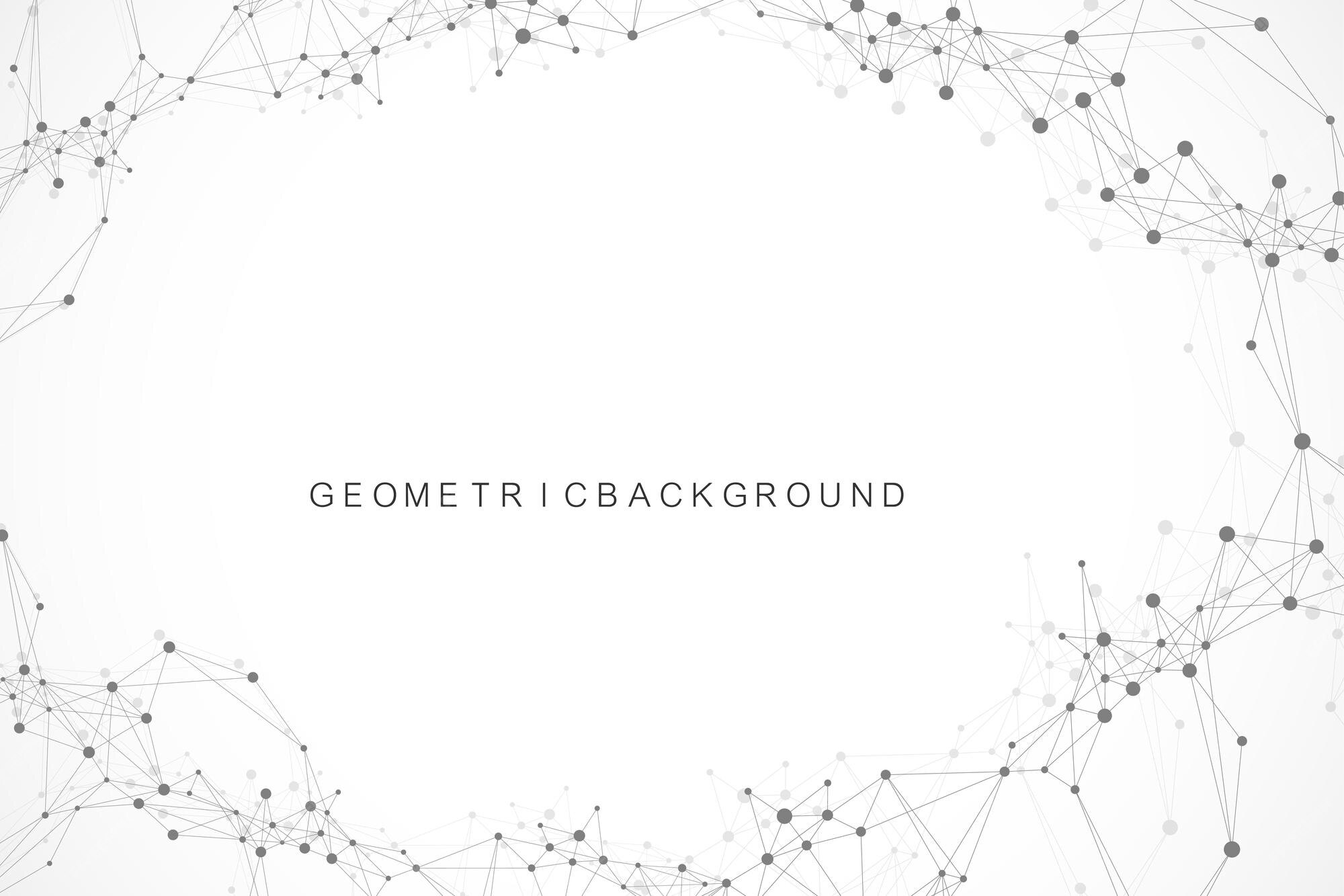 Premium Vector Big Data Visualization Geometric Abstract Background